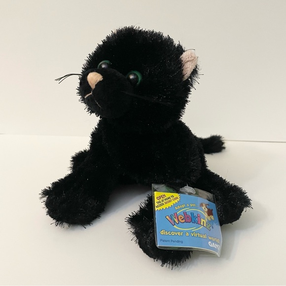 GANZ | Toys | Ganz Webkinz Black Cat Stuffed Animal Plush | Poshmark